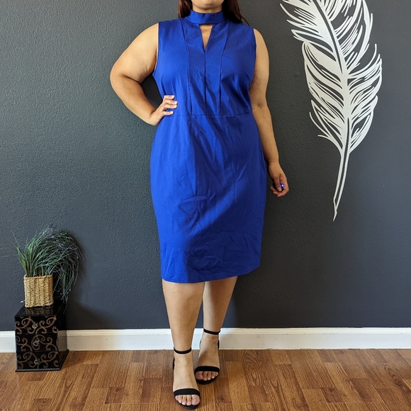 Snap | Dresses | Snap Blue Bodycon Dress | Poshmark